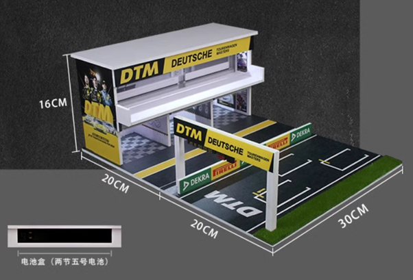 MOREART DTM Track 3D Cube Scene 1:64 Diorama with LED Lighting – AUSSIE ...